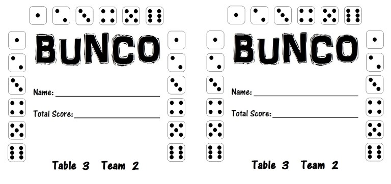 Bunco Printables – mrshlovesjesus