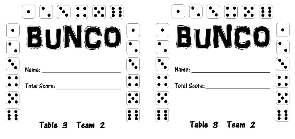 Bunco Printables – mrshlovesjesus